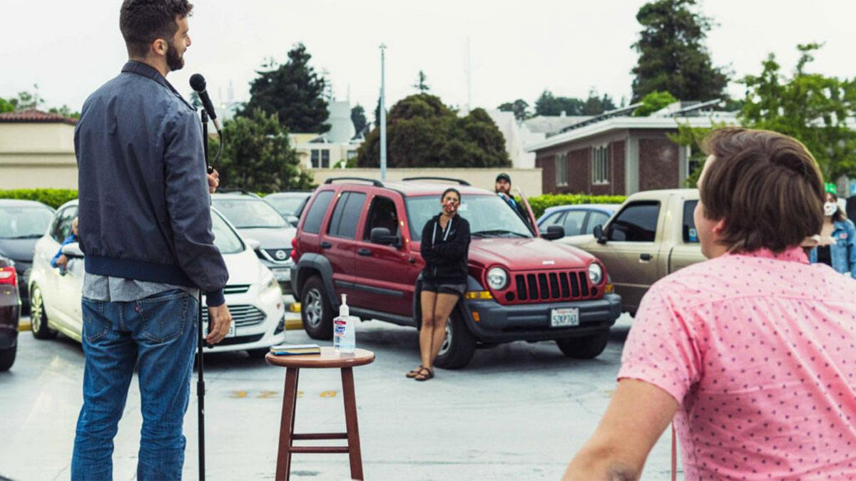 Parking-Lot Comedy Offers Laughs in the Time of Covid-19