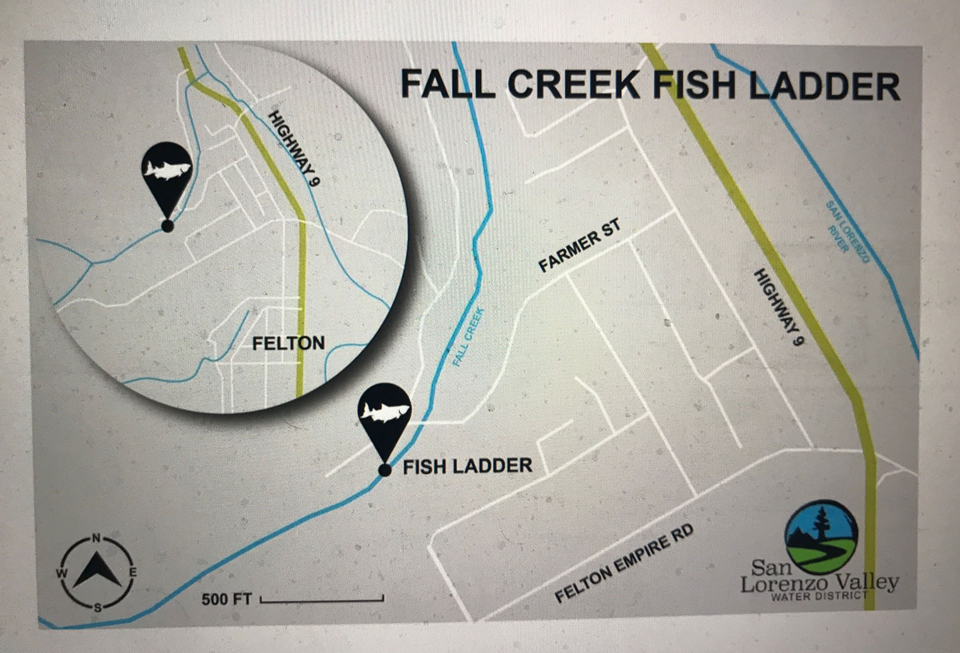 Following the Fall Creek Fish Ladder Trail